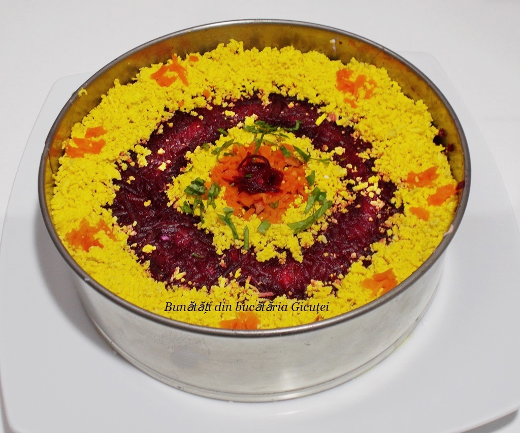 Salată rusească cu peşte(Șuba) – Bucătăria Gicuței